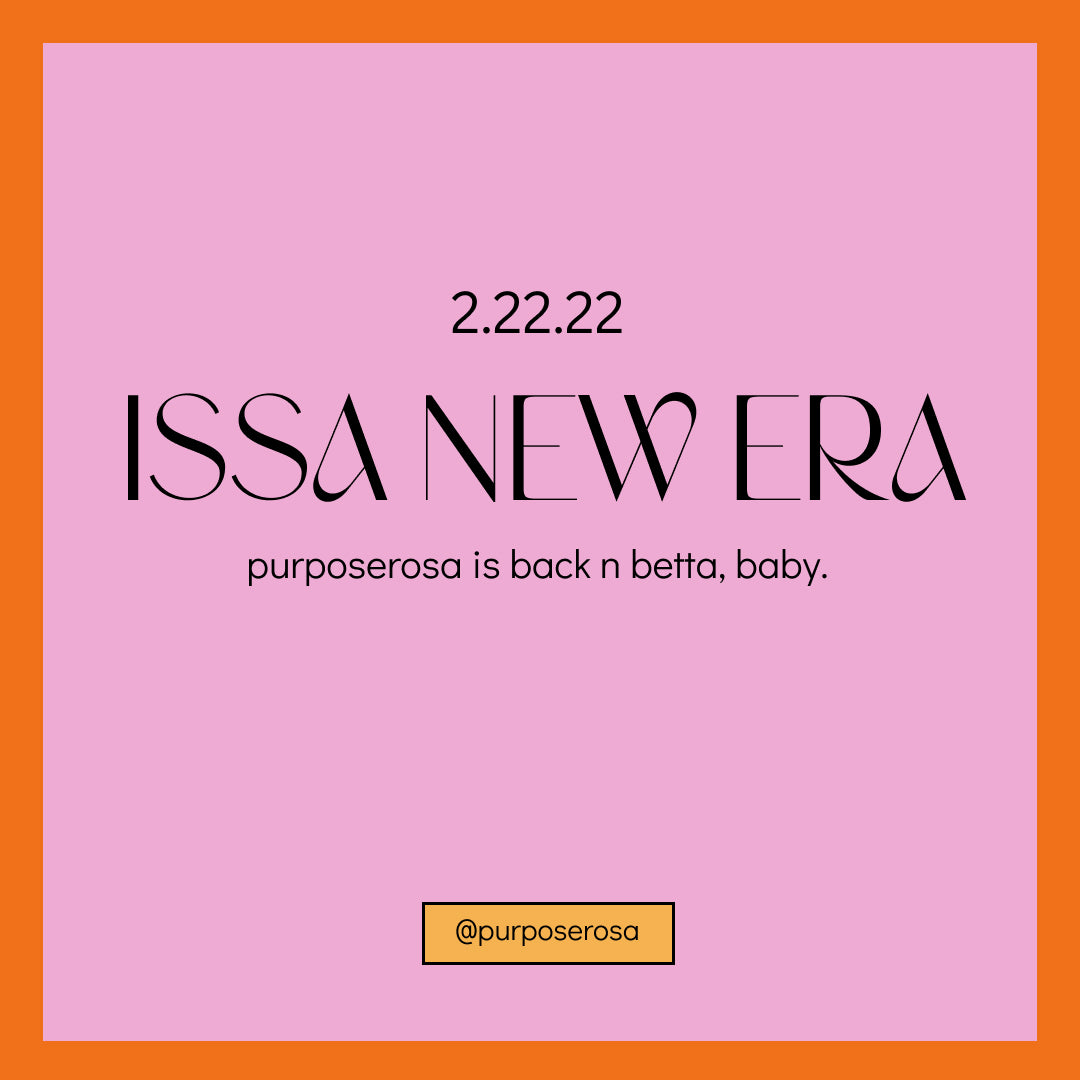 Welcome to a new Purposerosa!